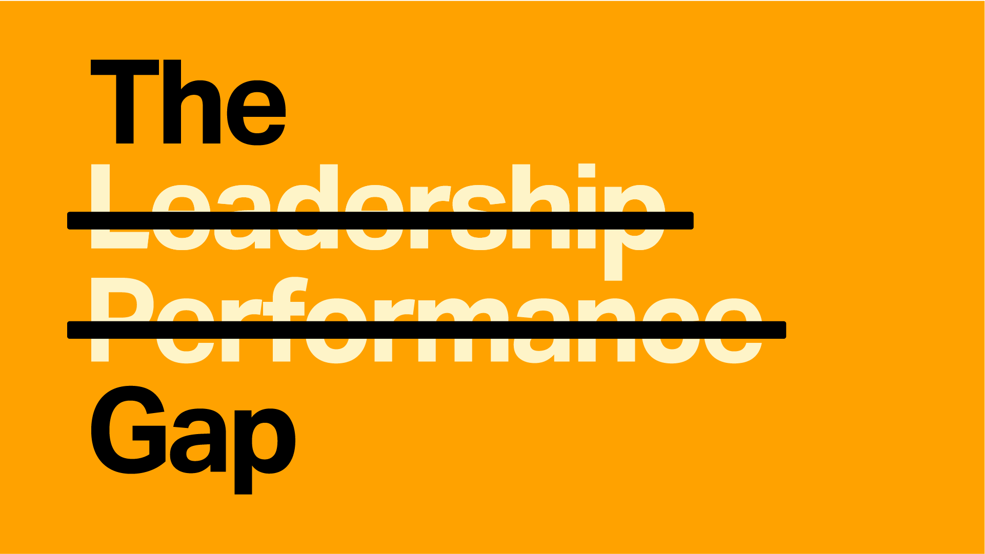 Webinar | The Leadership Performance Gap